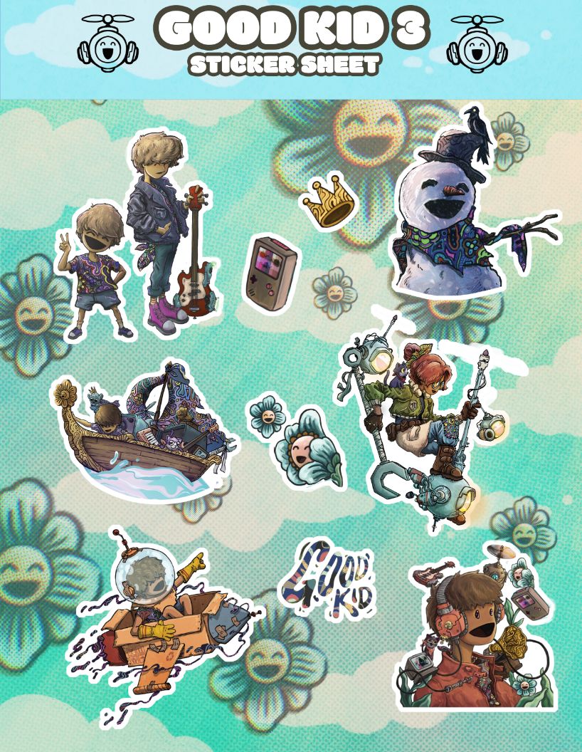 EP 3 Sticker Sheet – Good Kid